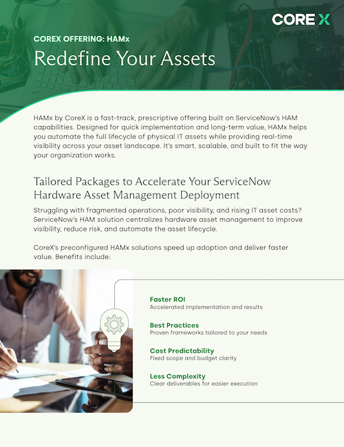 HAMx Offering - Hardware Asset Management (HAM) One-Pager | CoreX